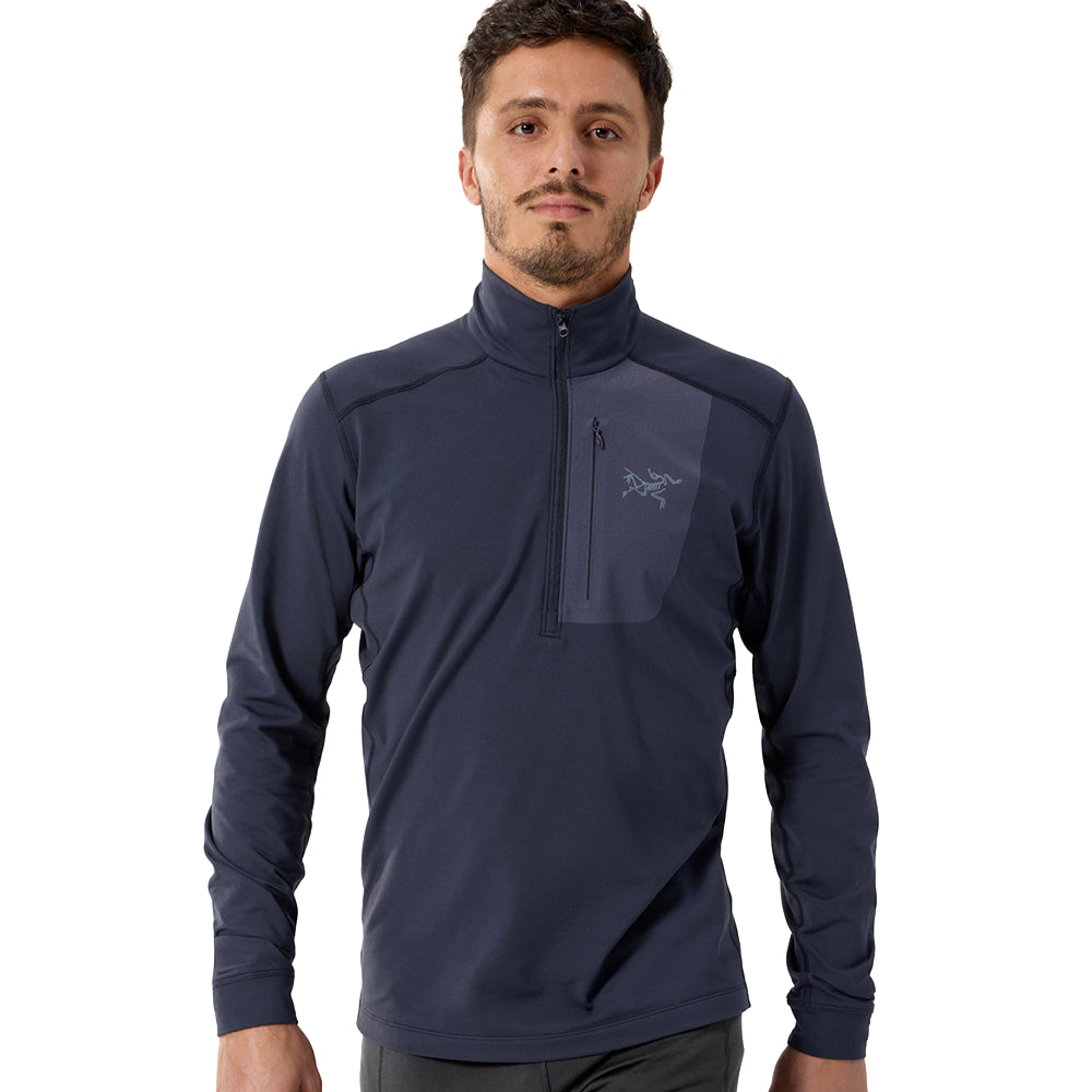 Arc'teryx - Men's Rho LT Zip Neck - Black Sapphire – The Brokedown ...
