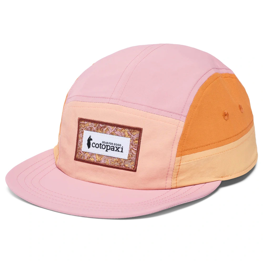Cotopaxi - Altitude Tech 5-Panel Hat - Apricot/Rose – The Brokedown Palace
