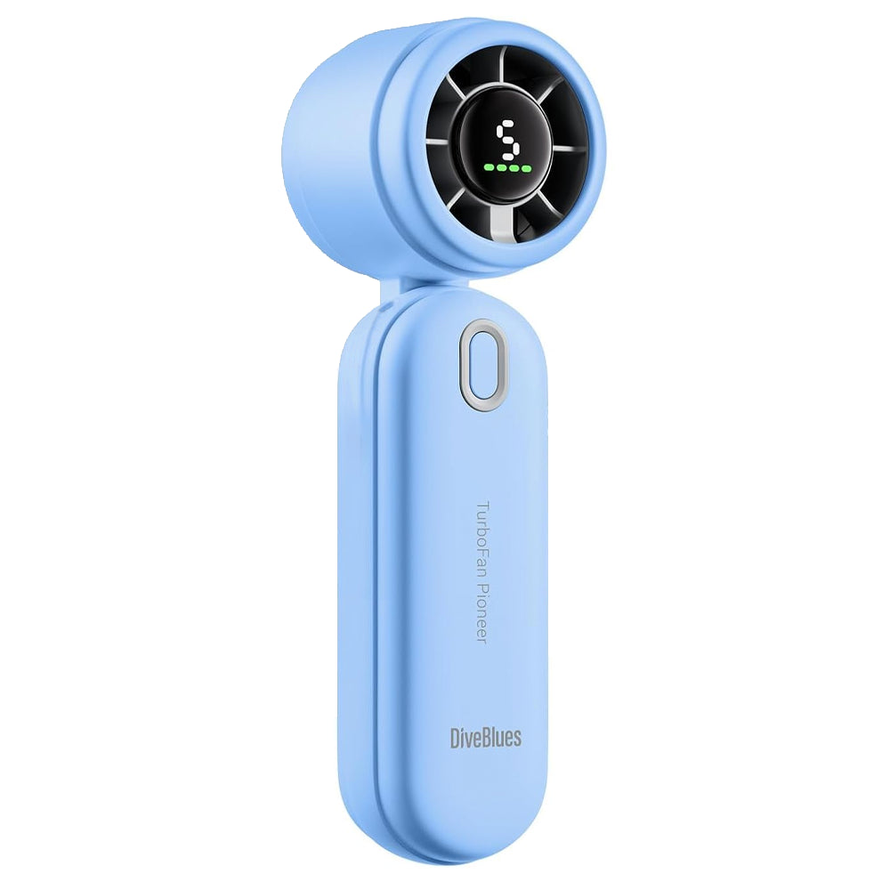 DiveBlues - Turbo Portable Handheld Fan - Blue – The Brokedown Palace Ltd.