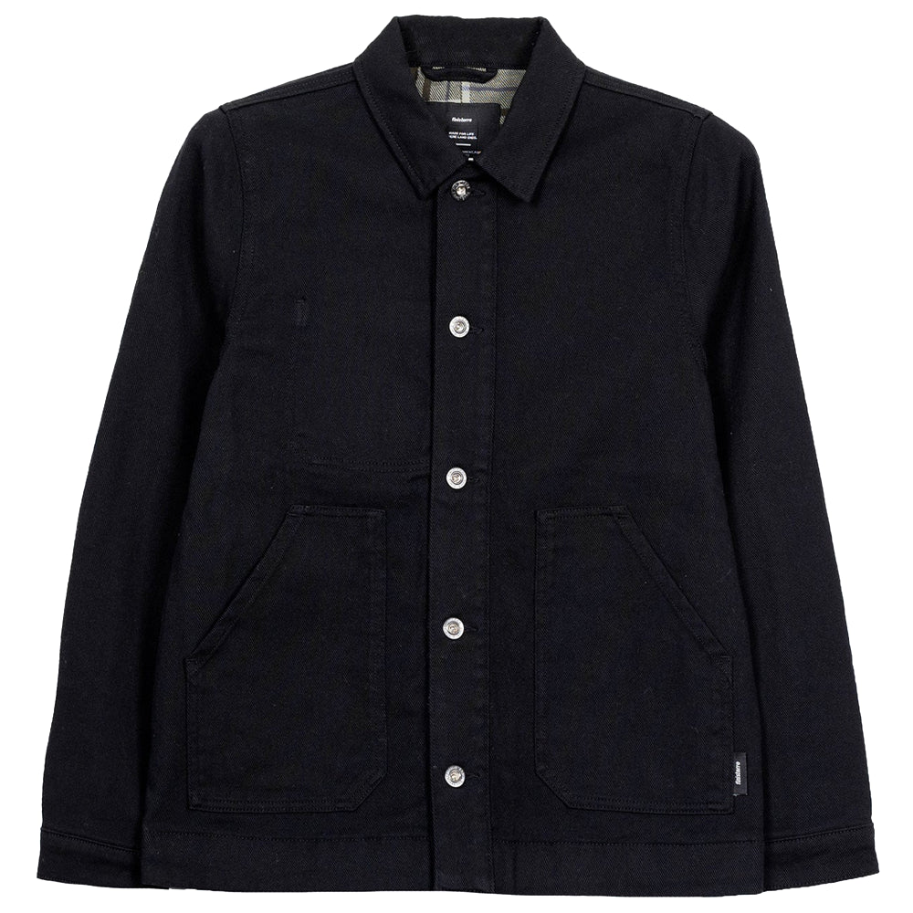 Finisterre - Women's Yarrel Flannel Lined Chore Jacket - Black – The ...