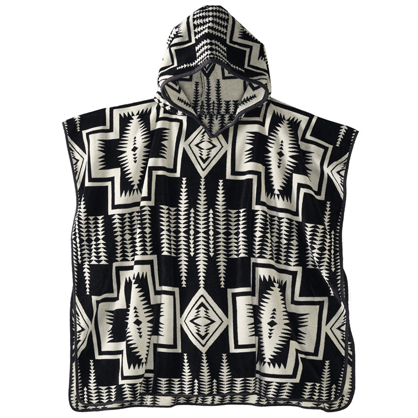 Pendleton - Jacquard Hooded Towel Poncho - Pilot Rock Ivory – The ...